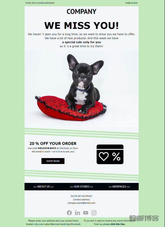 强烈推荐6款EDM邮件模板，专业高级提升品牌形象 - 邮件发送API接口|AokSend